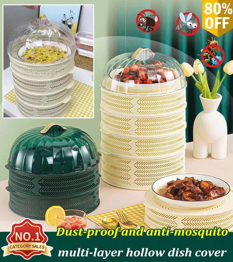 🔥New Year Sale🔥Dust-proof and Anti-mosquito Multi-layer Hollow Dish Co ...