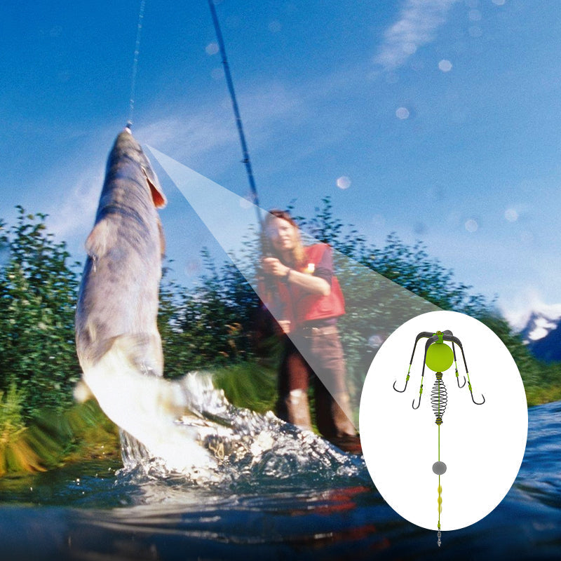 Four-Hook Anti-Tangle Fishing Set – misolikeo